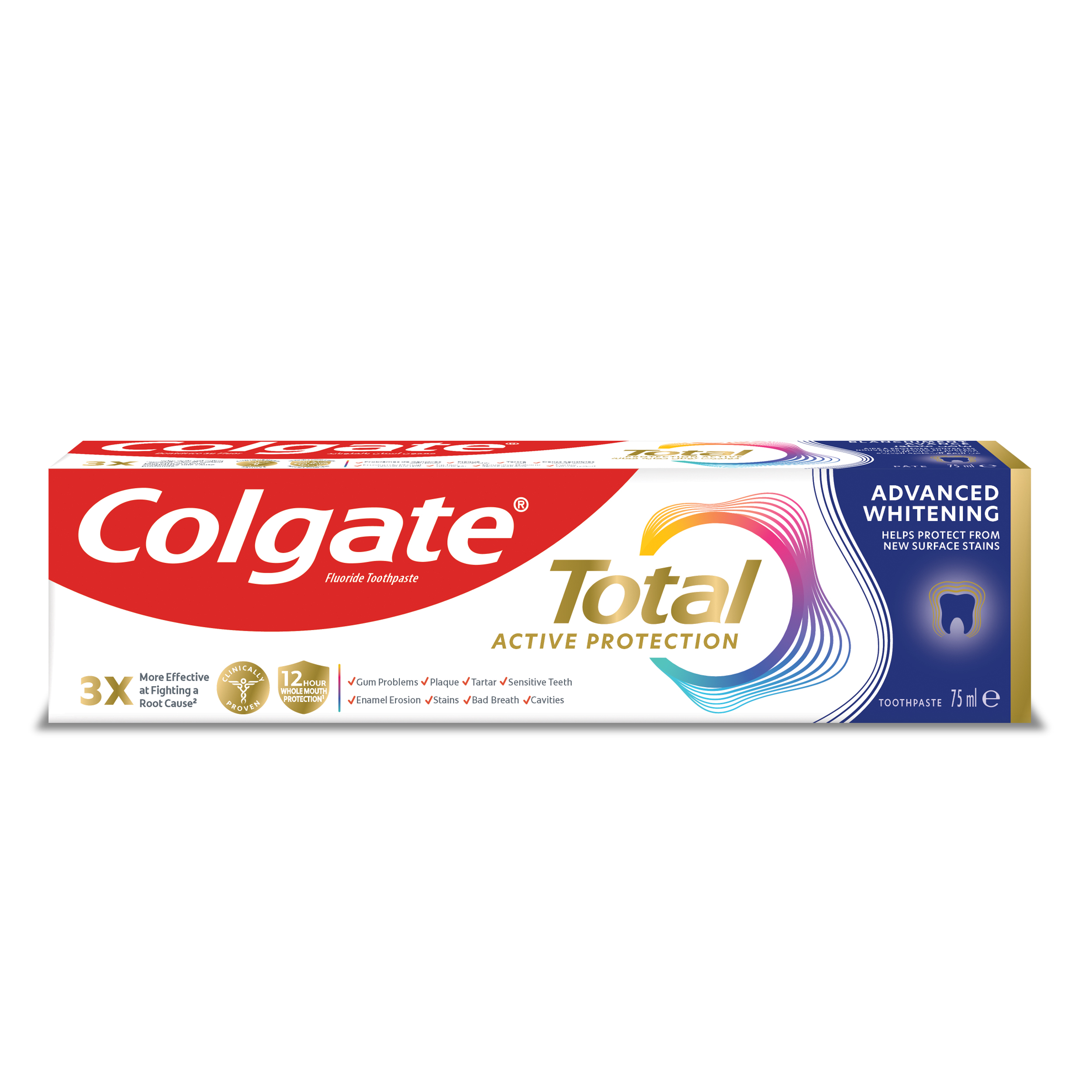 Buy Colgate Total Active Protection Advanced Whitening Toothpaste 75ml online at best price in ...